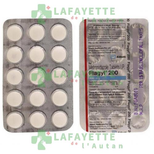 Flagyl en Comprimé 200mg, 400mg Pas Cher, Achat Sans Ordonnance